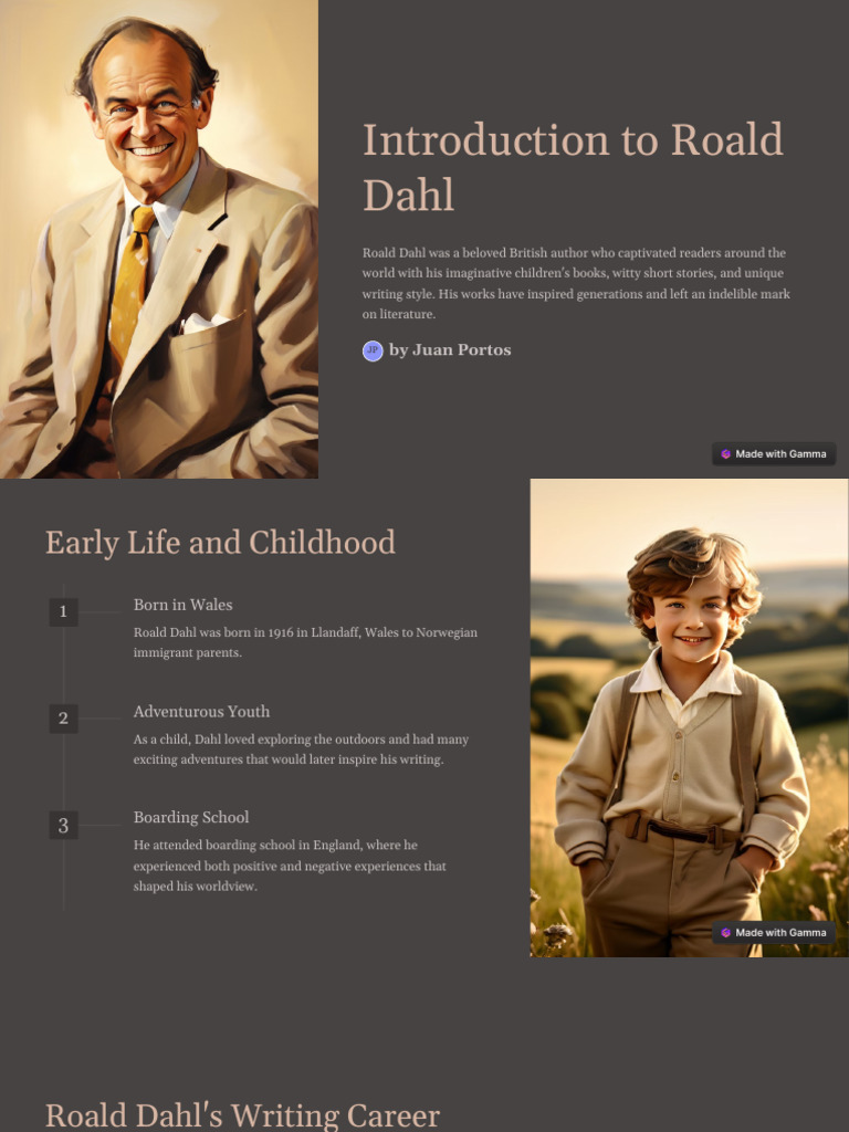 Roald Dahl: A Literary Icon's Legacy | PDF | Children's Literature