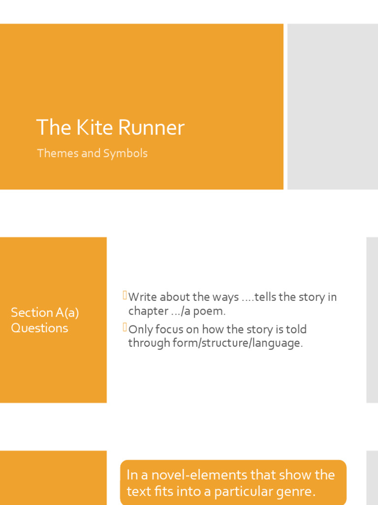 Dokumen - Tips The Kite Runner Key Themes and Symbols | PDF