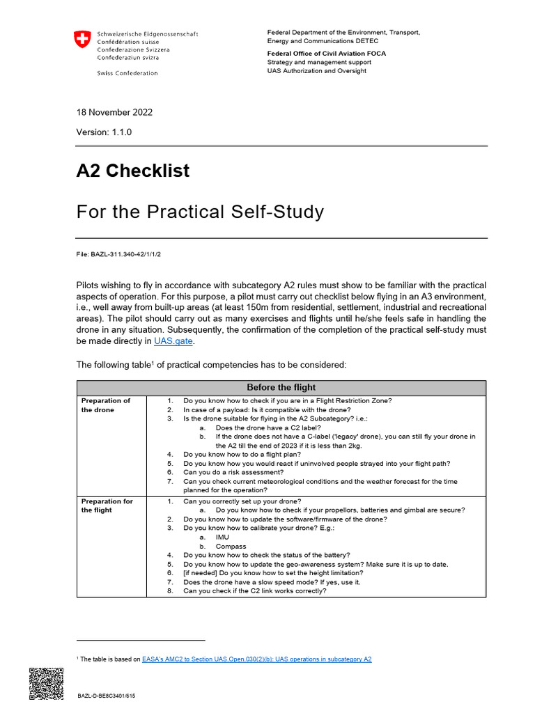 CHL Declaration Pract Self-Study EN | PDF | Unmanned Aerial Vehicle ...