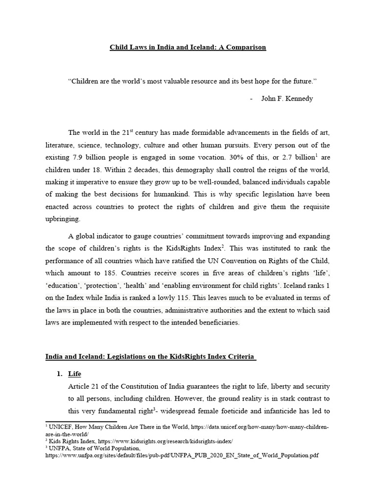 Children's Laws India and Iceland | PDF | Children's Rights | Child ... Children's Laws India and Iceland | PDF | Children's Rights | Child ...