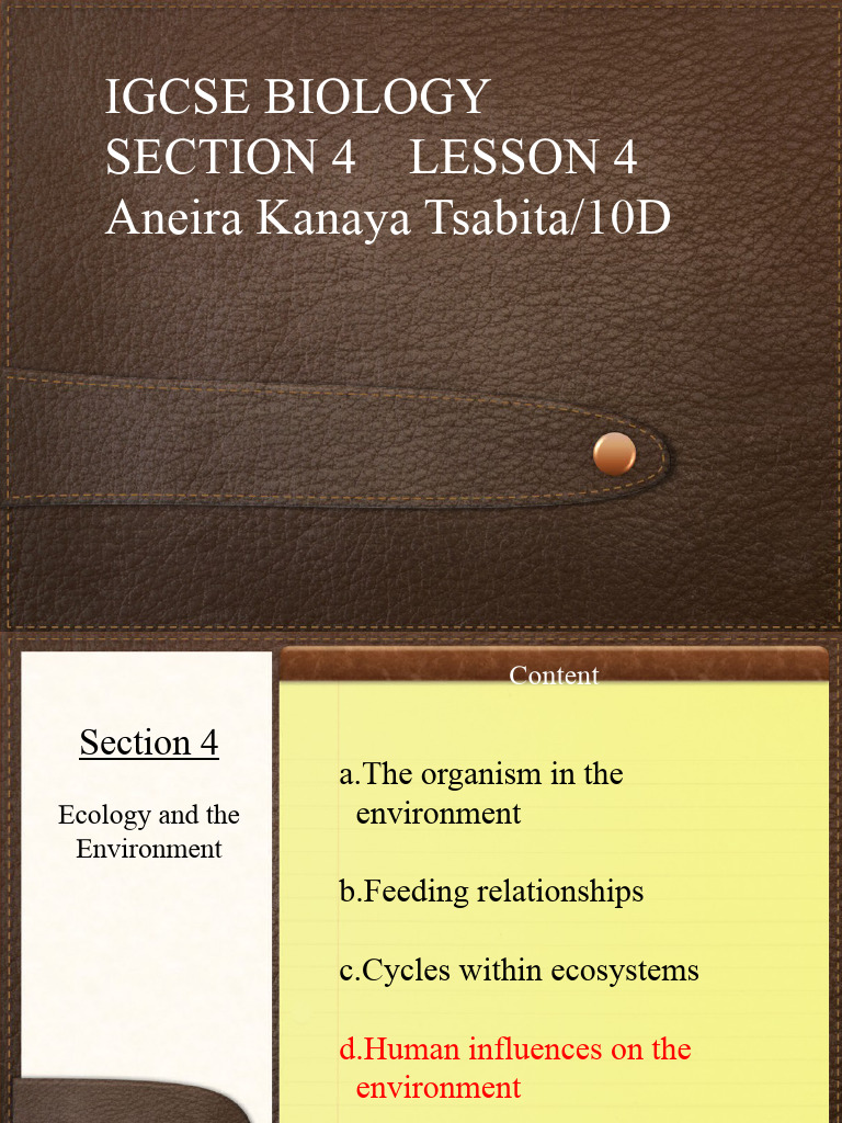 iGCSE Biology Section 4 Lesson 4.ppt - 20240523 - 115705 - 0000 | PDF ...