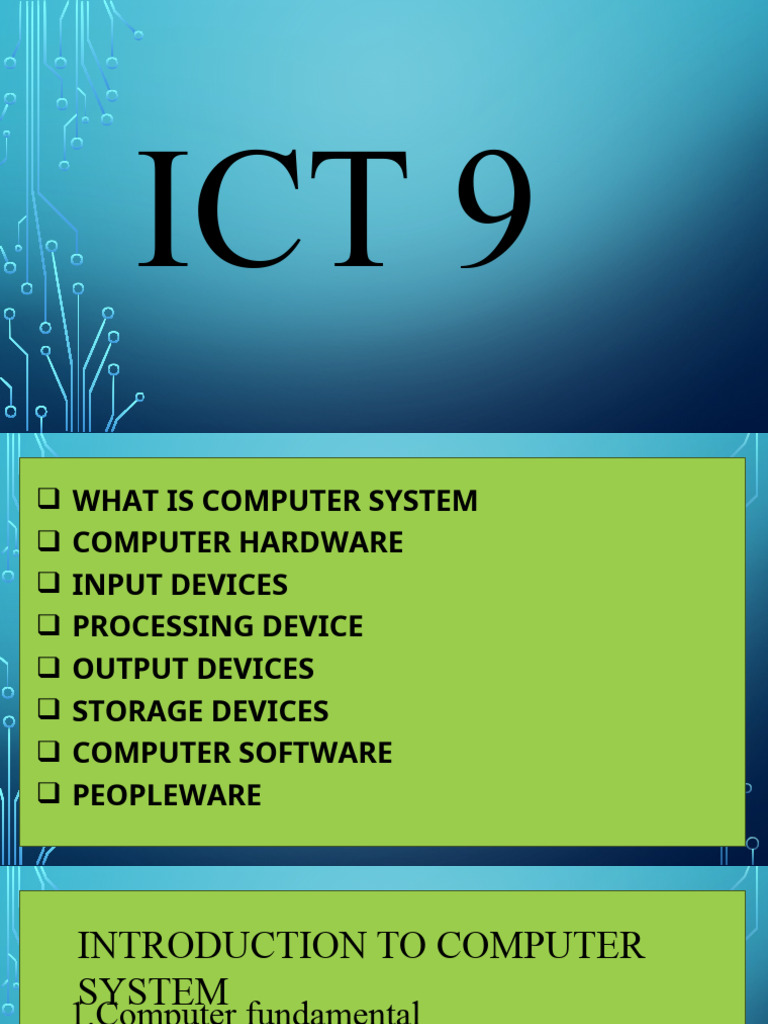 ICT 9 Tools and Equipment | PDF | Computer Data Storage | Computer Hardware