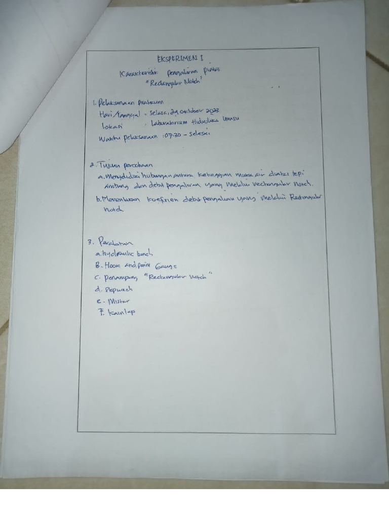 Rectangular Notch | PDF