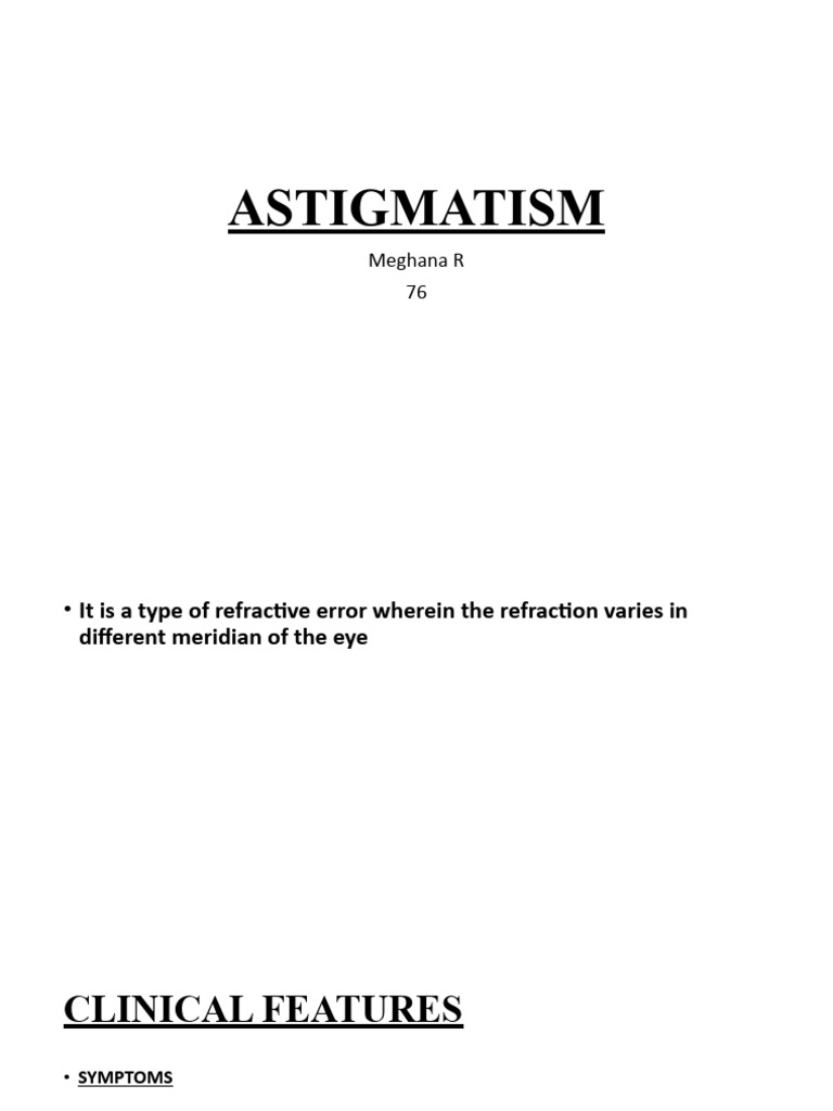 Astigmatism | PDF | Eye | Ophthalmology