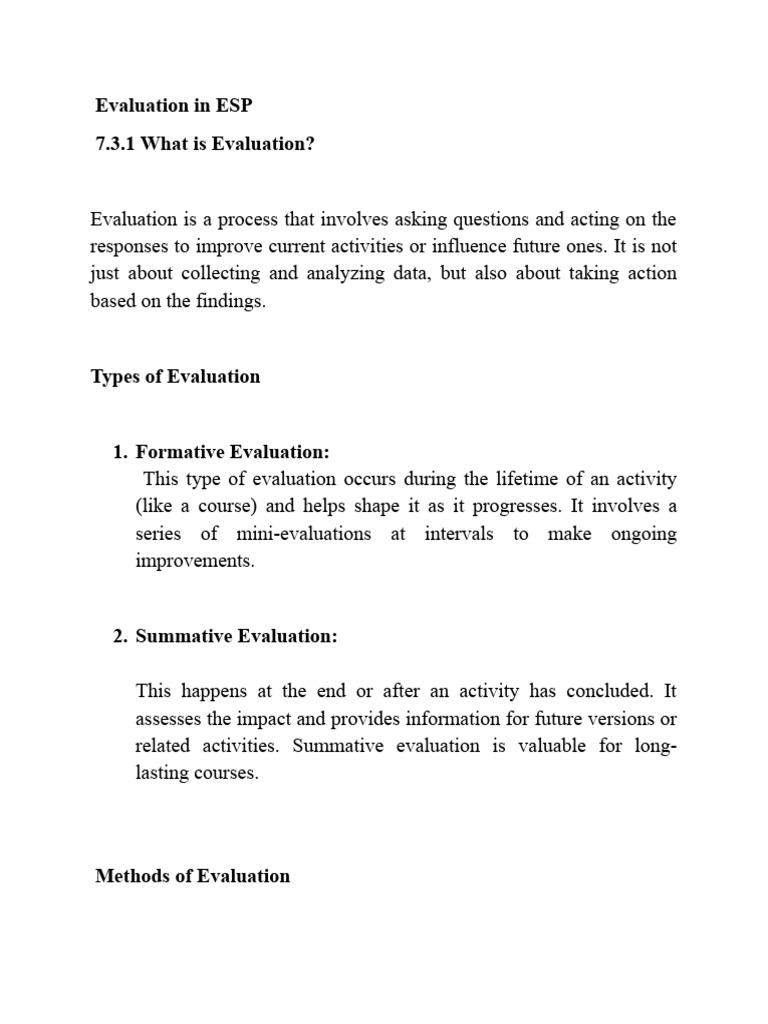 evaluation | PDF | Evaluation | Educational Assessment