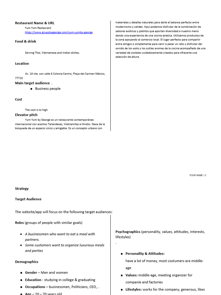 Mooc 3 W 5 | PDF | Restaurants | Menu