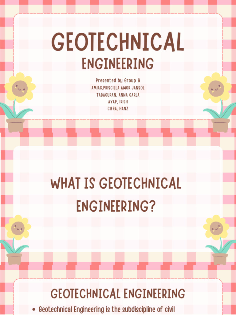Geotechnical Engineering Overview | PDF | Geotechnical Engineering ...
