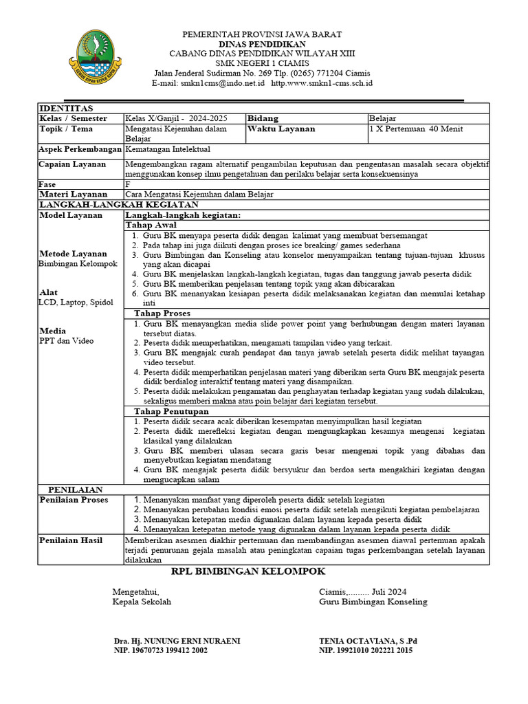 RPL Mengatasi Kejenuhan Belajar | PDF | Karier & Perkembangan | Bisnis