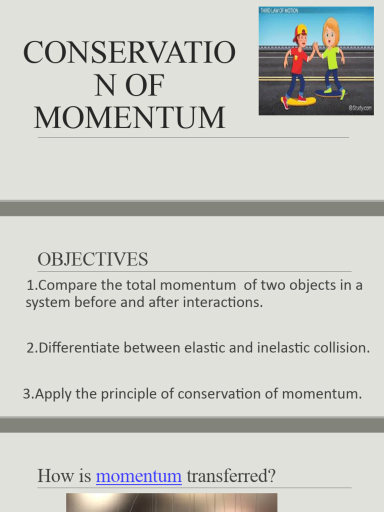 Conservation of Momentum | PDF | Momentum | Collision