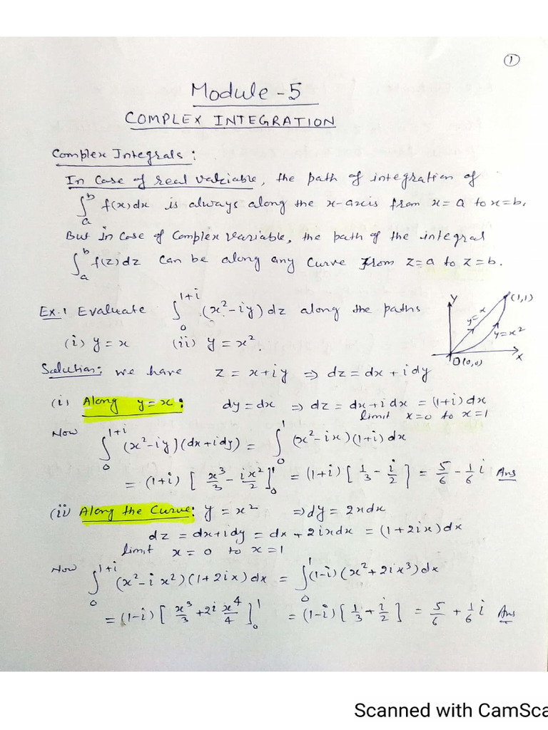 Complex Variable - Integration | PDF