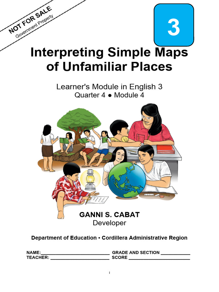 Engl3 Q4 Wk4 Interpreting-Map Cabat-Reviewed | PDF | Learning