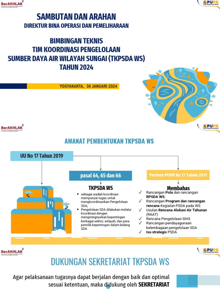 Sambutan Direktur Bimtek Tkpsda | PDF
