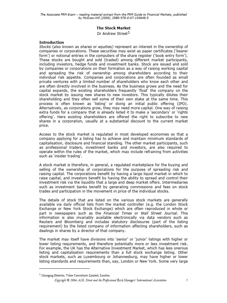 GTFM Chapter 5 Extract | PDF | Stocks | Margin (Finance)