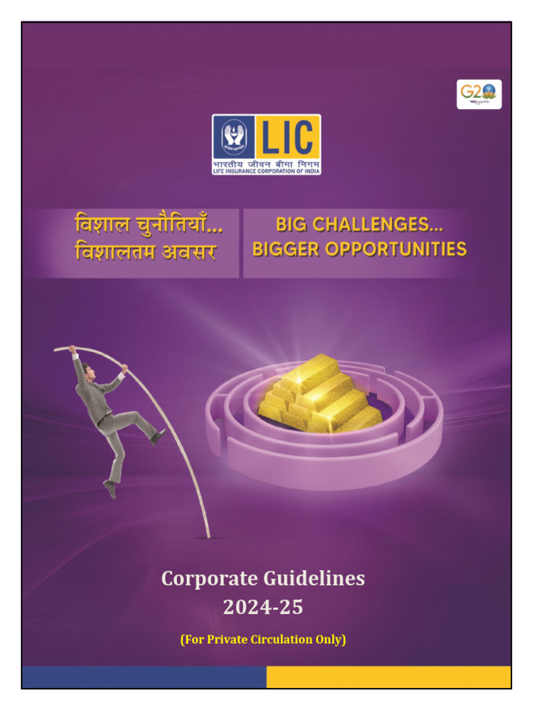 Corporate Guidelines 2024-25 Overview | PDF | Insurance | Inflation