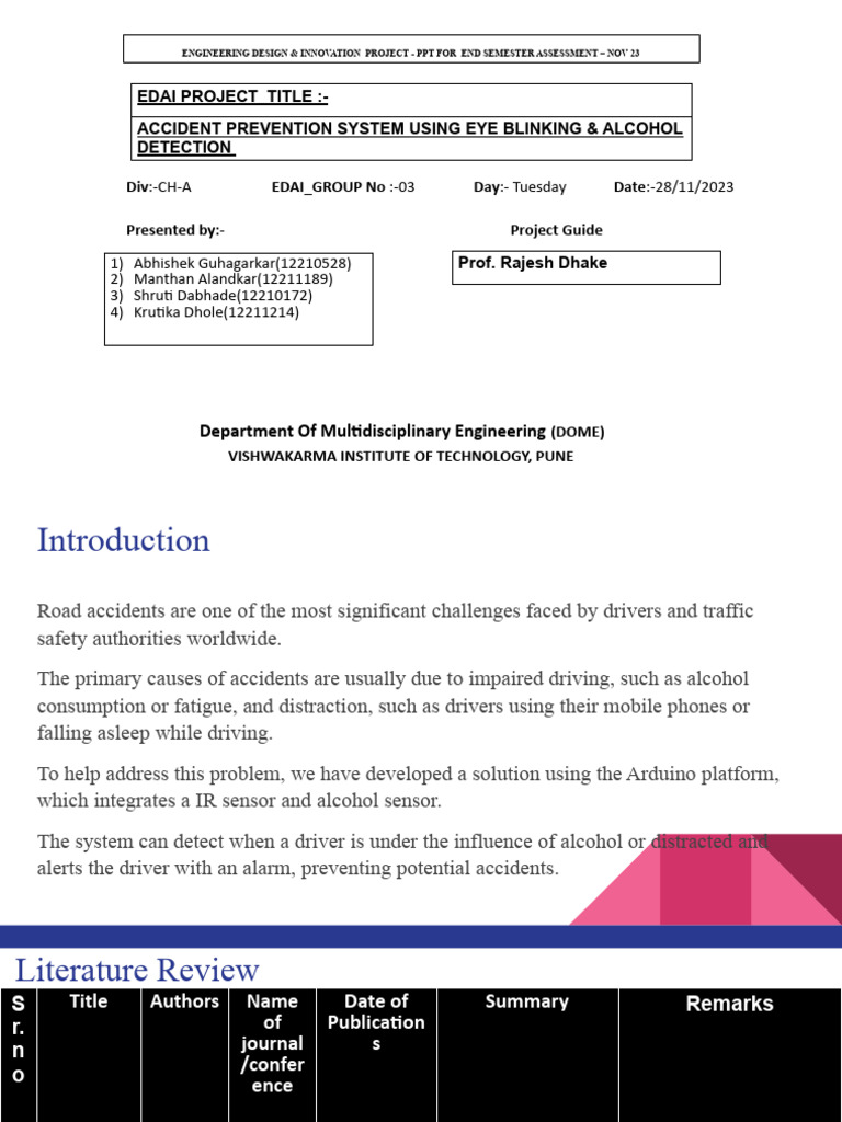 Engineering Design &innovation 2 Project - PPT For Mid Semester Assessment - May 2023 | PDF ...