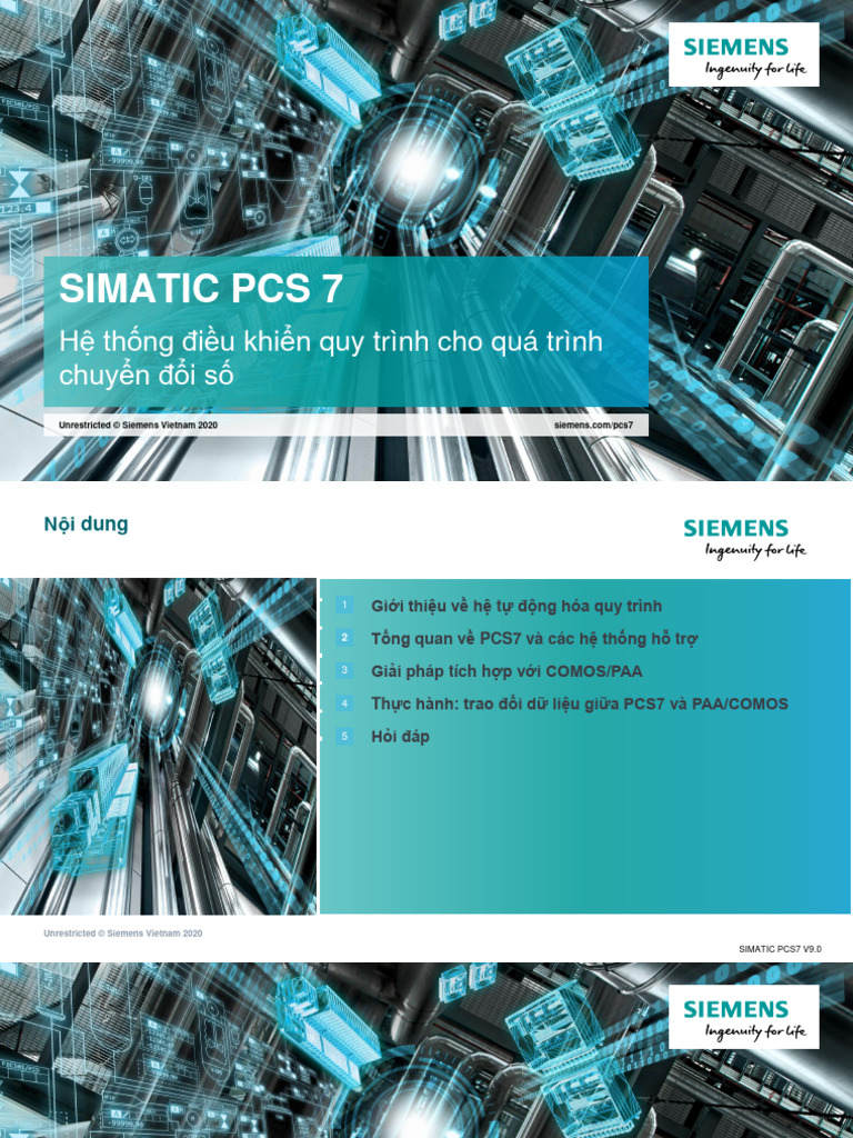 Simatic PCS 7 v90 at a Glance SiemensOnlineWorkshop Original | PDF