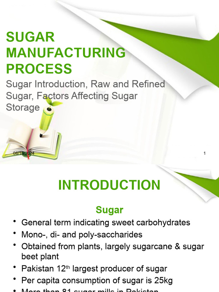 Sugar Manufacturing Process | PDF | Sugarcane | Sugar
