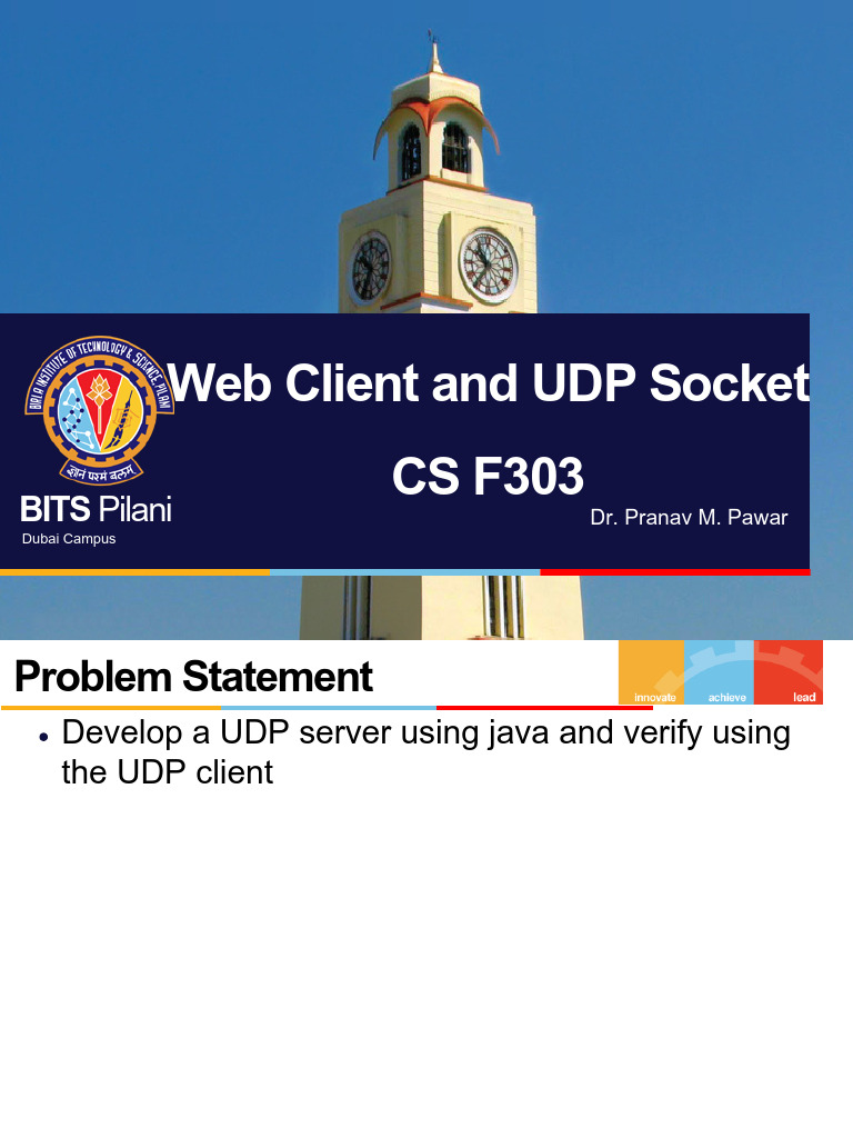 UDP Socket | PDF | Port (Computer Networking) | Network Socket