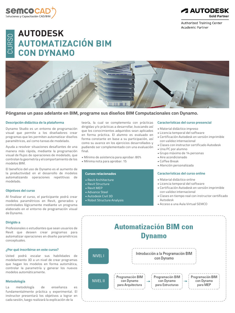 Brochure 2023 Automatización BIM Con Dynamo | PDF | Autodesk Revit ...