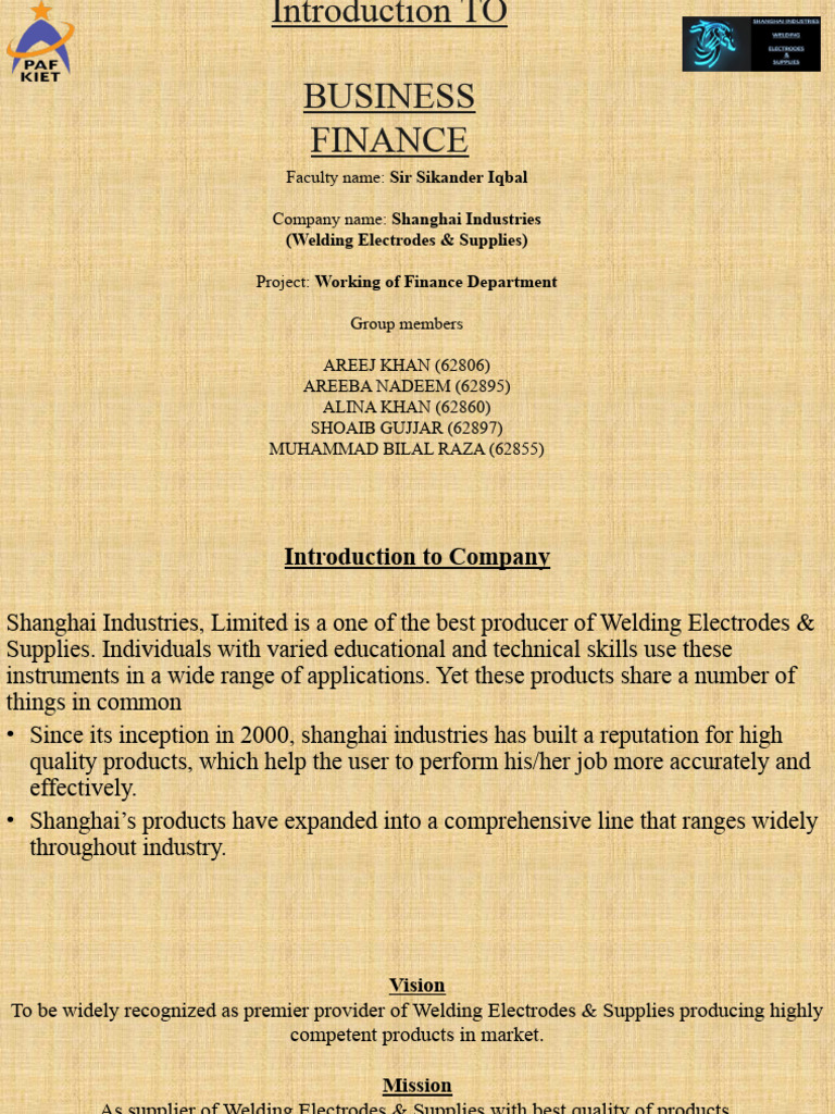 Ibf Presentation | PDF | Working Capital | Revenue