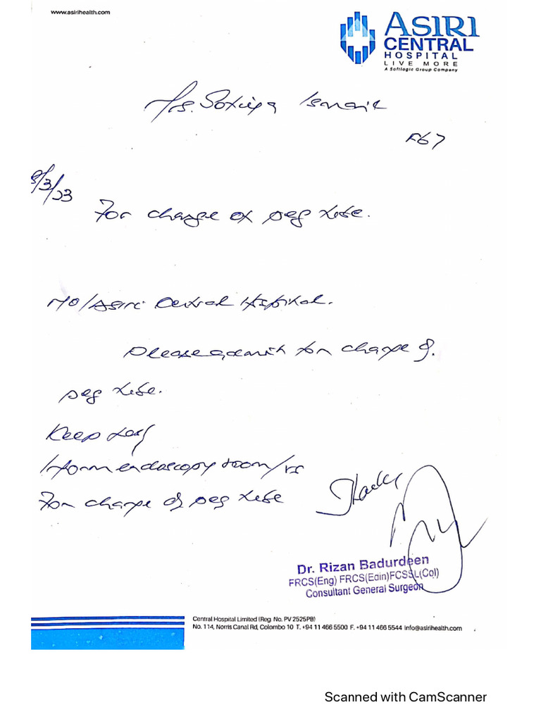 Doctor Referral Letter | PDF