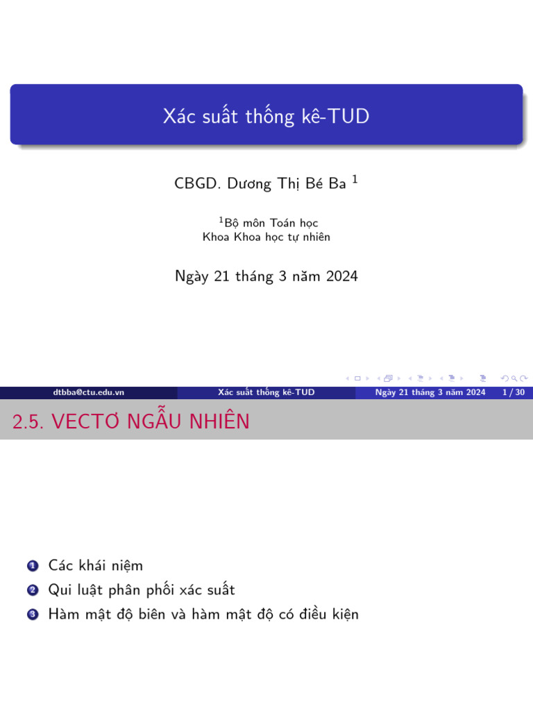 XSTK - 2.5.vecto Ngau Nhien | PDF