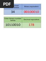 Tabla Código Binario | PDF