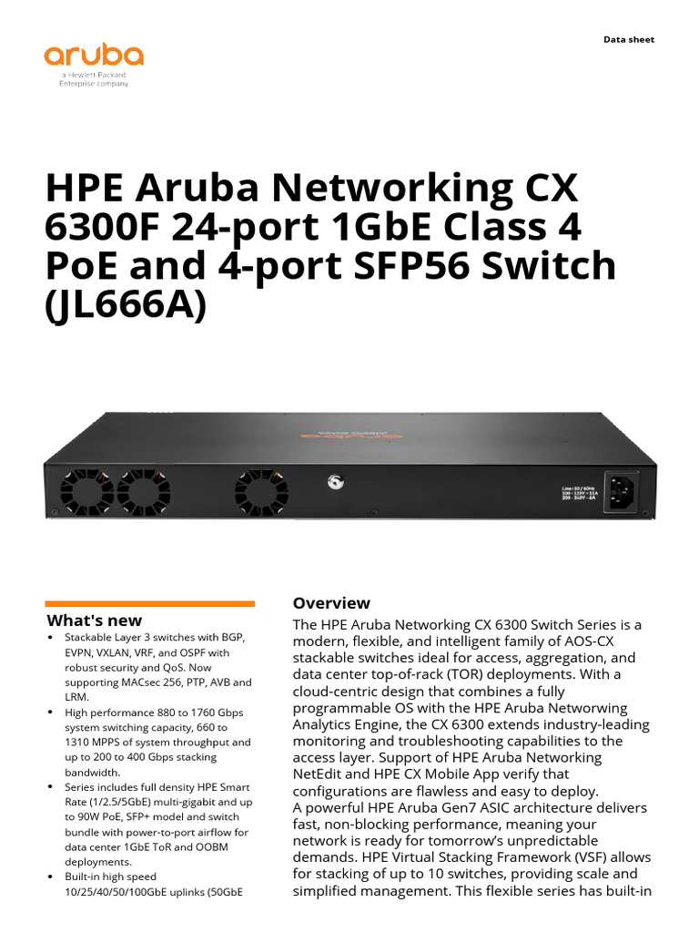 JL666A | PDF | Computer Network | Network Switch