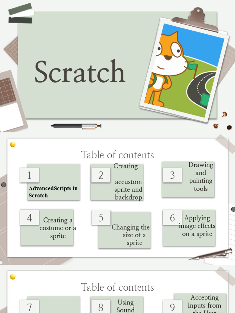 5advanced Scripts In Scratch Pdf Scratch Programming Language Cursor User Interface 