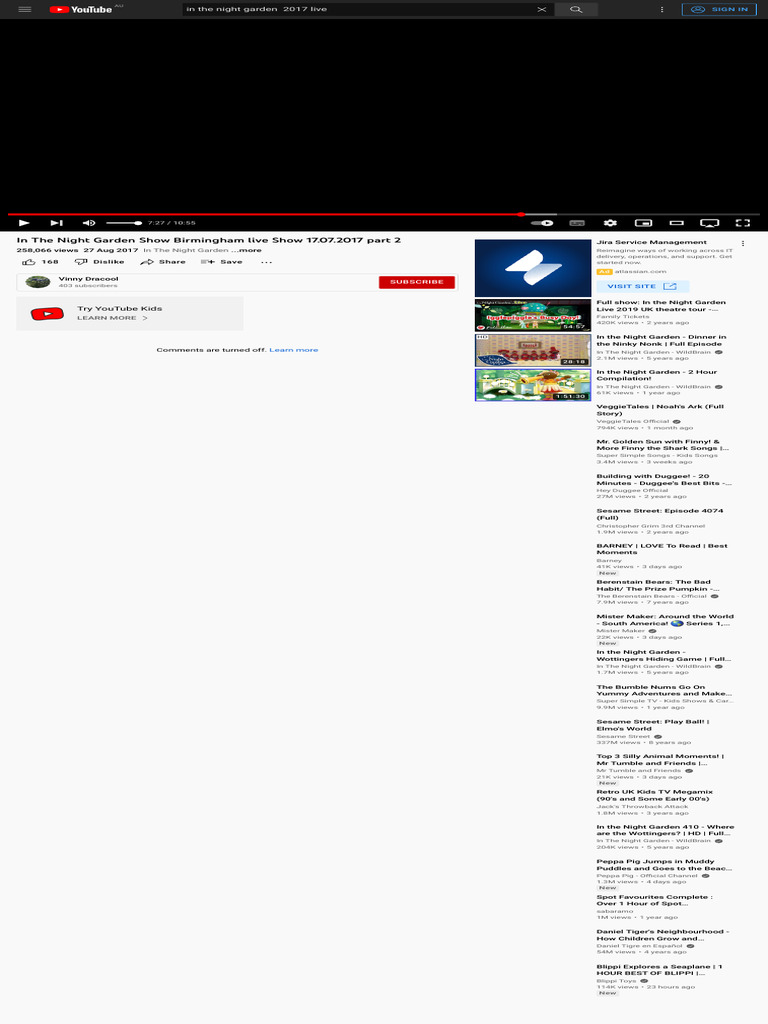 In The Night Garden Show Birmingham Live Show 17.07.2017 Part 2 - YouTube | PDF