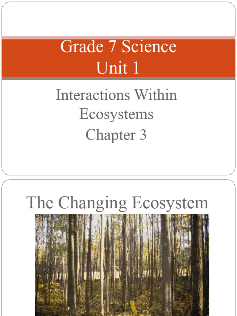 7 Unit 1NEW Slideshow (CH 3) | PDF | Ecosystem | Human Impact On The ...