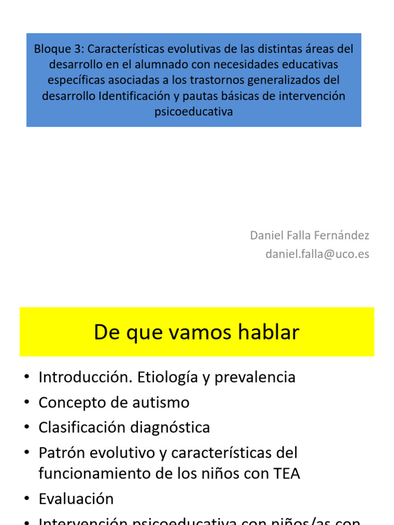 Tema 4 | PDF | Espectro autista | Síndrome de Asperger