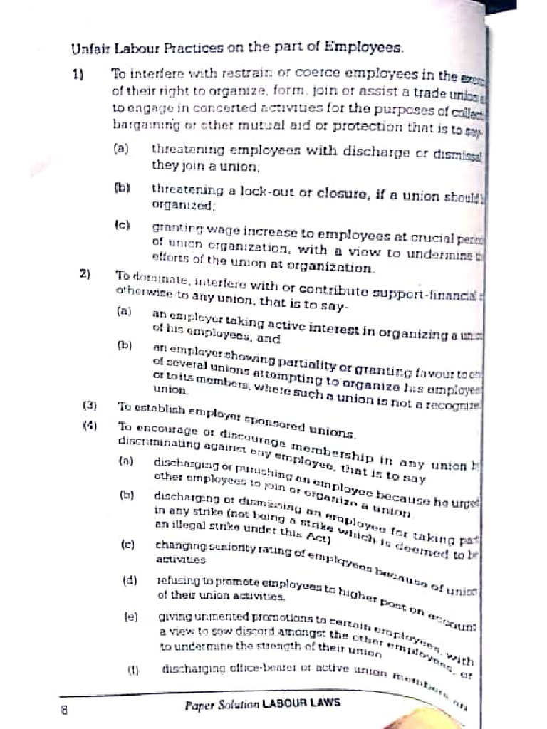 Unfair Labour Practice | PDF