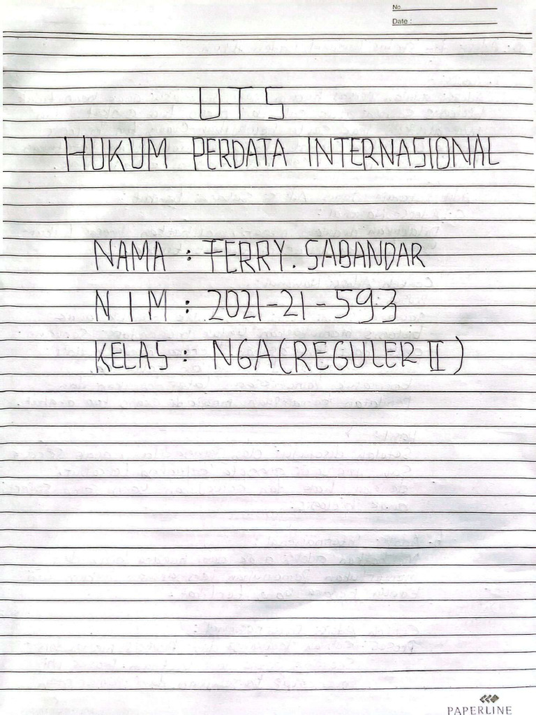 UTS Hkum Perdata Internasional - Compressed | PDF