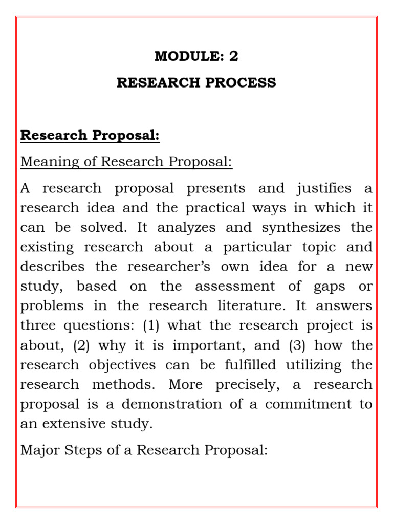 Module 2 - Research Process | PDF | Sampling (Statistics) | Level Of Measurement
