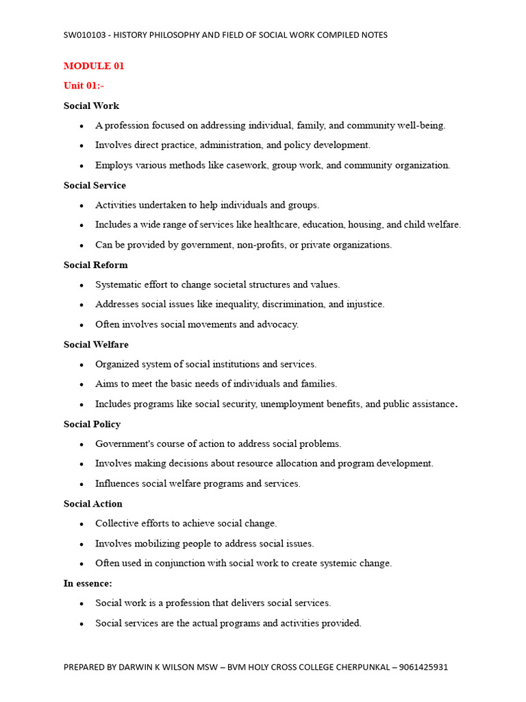 Social Work: Philosophy and Policies | PDF | Social Work | Compassion