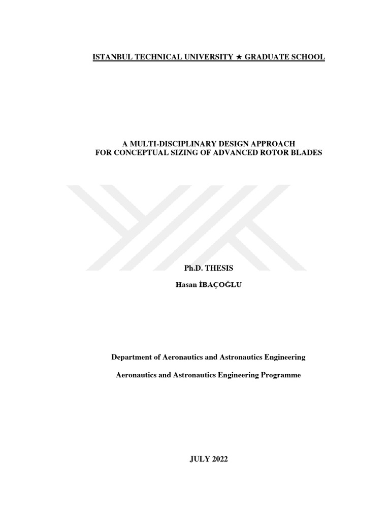 2022 Hasan Ibacıoğlu A Multi-Disciplinary Design Approach | PDF | Mathematical Optimization ...