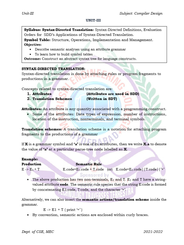 UNIT-3 Notes | PDF | Scope (Computer Science) | Database Index UNIT-3 Notes | PDF | Scope (Computer Science) | Database Index