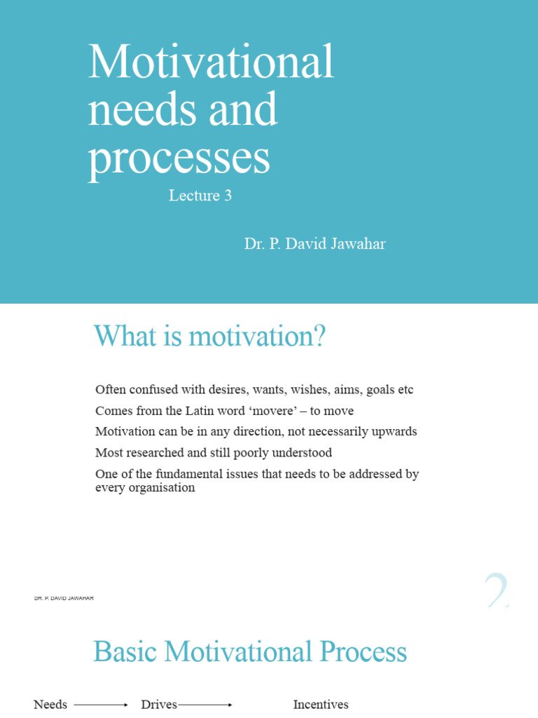 L4-Motivational Theories and Practices | PDF | Motivational | Motivation