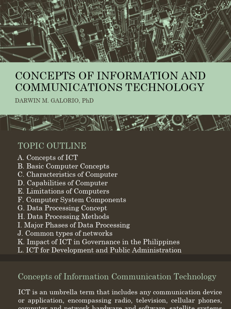 Concepts of Information and Communication Technology | PDF ...