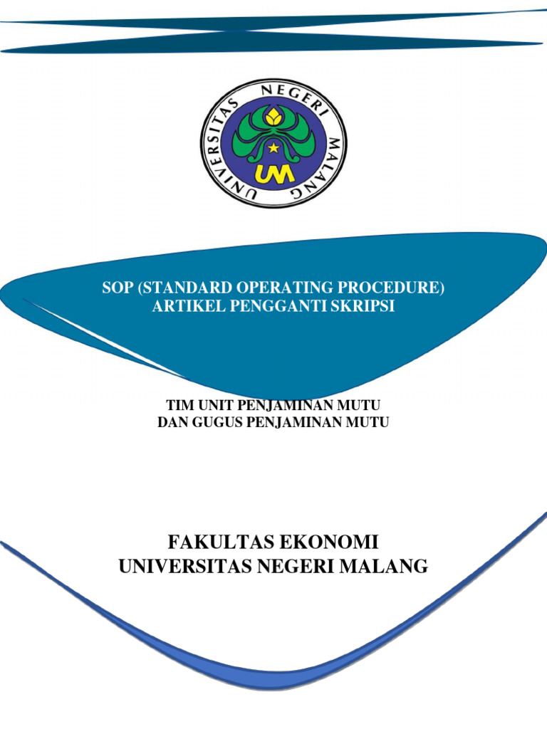 SOP Artikel Pengganti Skripsi FE UM | PDF