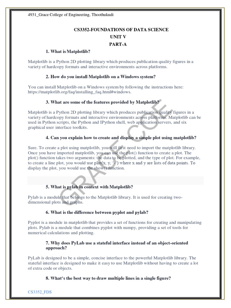 Ii Cse Cs3352 Fds Qb Unit5 Pdf Chart Python Programming Language 3745
