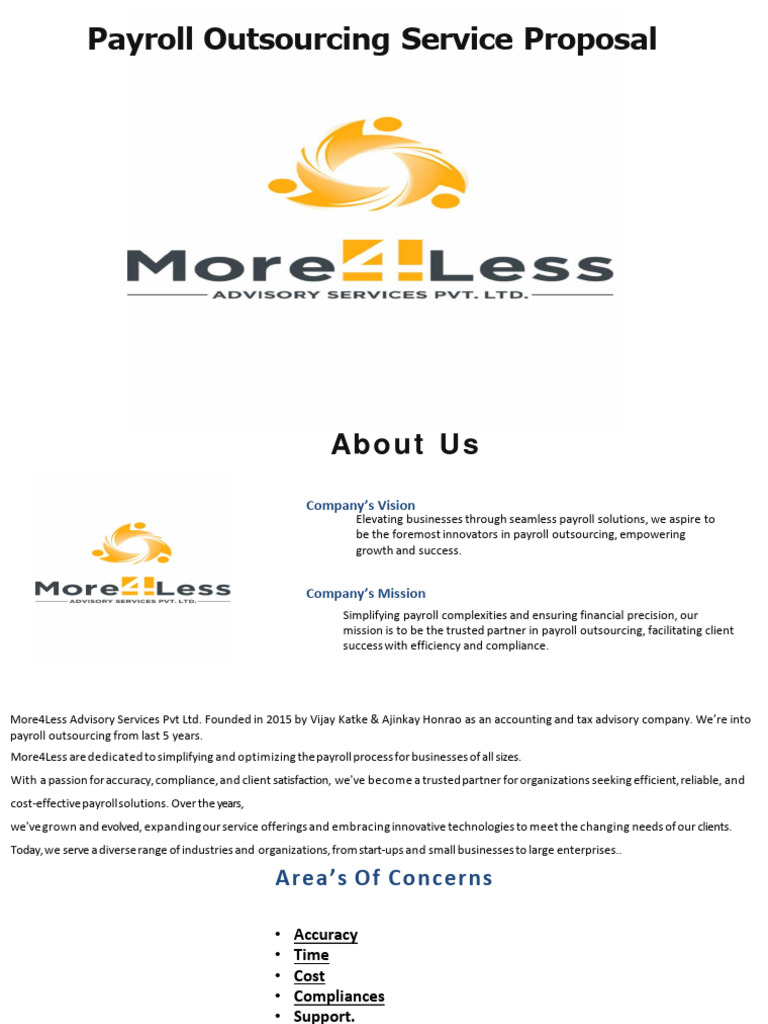 Payroll Outsourcing Service Proposal | PDF | Payroll | Outsourcing