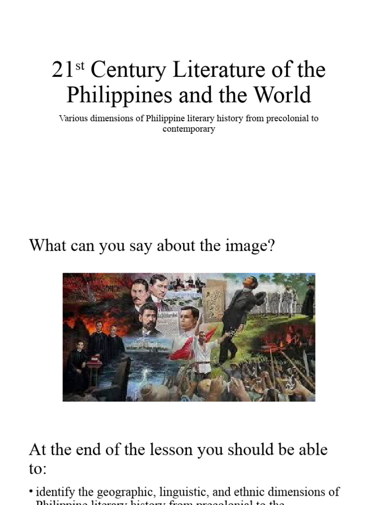 21st Century Literature of The Philippines and The | PDF | Philippines ...