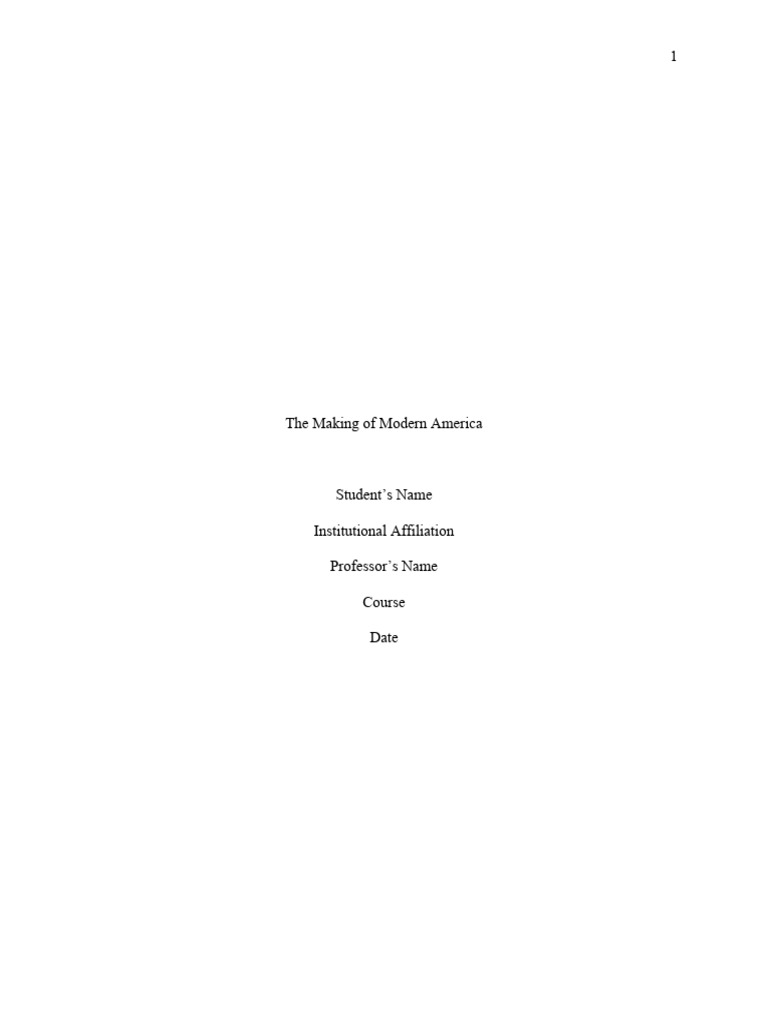 The Making of Modern America..... | PDF | Great Depression | New Deal