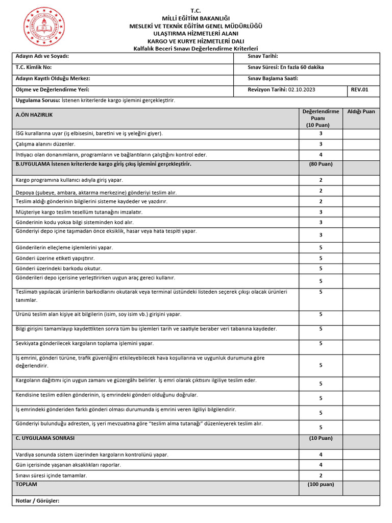 Kargo Ve Kurye Hiz - K | PDF