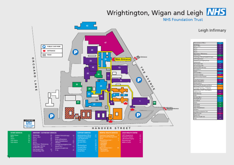 Leigh Infirmary Map | PDF | Hospital | Patient