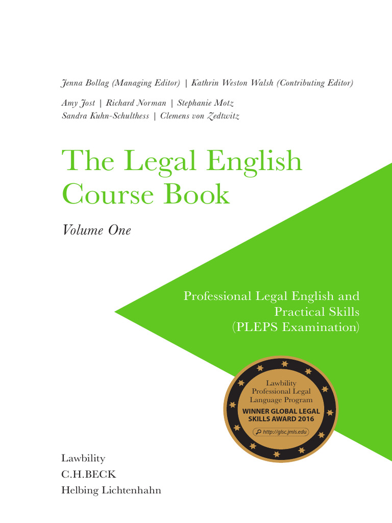 Legal English Course Book 1 | PDF | Lawyer | Communication