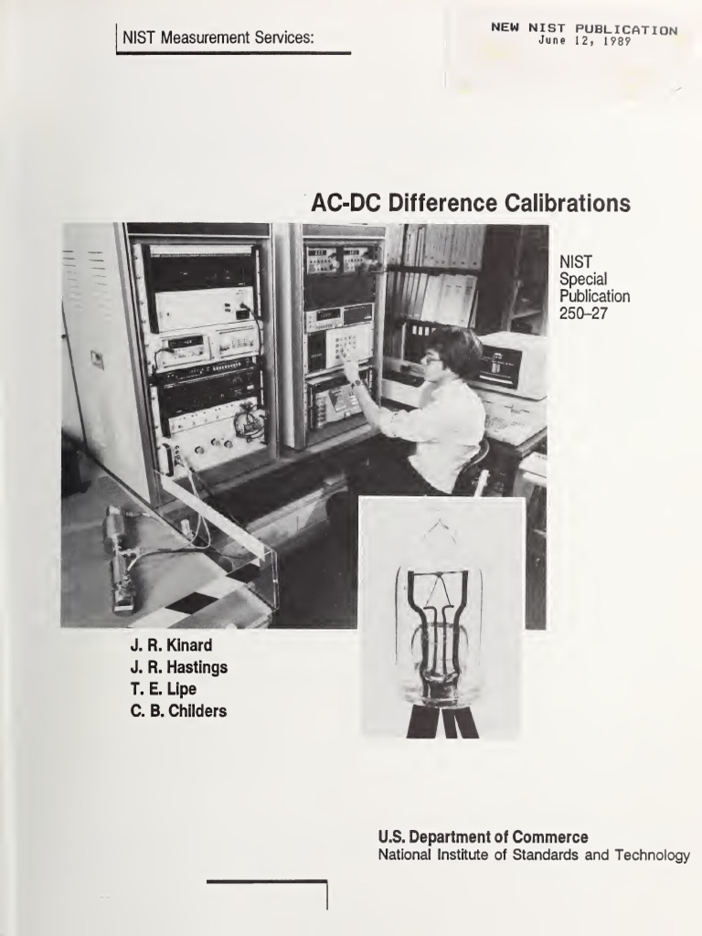 Ac-Dc Differential Calibration | PDF | Calibration | Measurement
