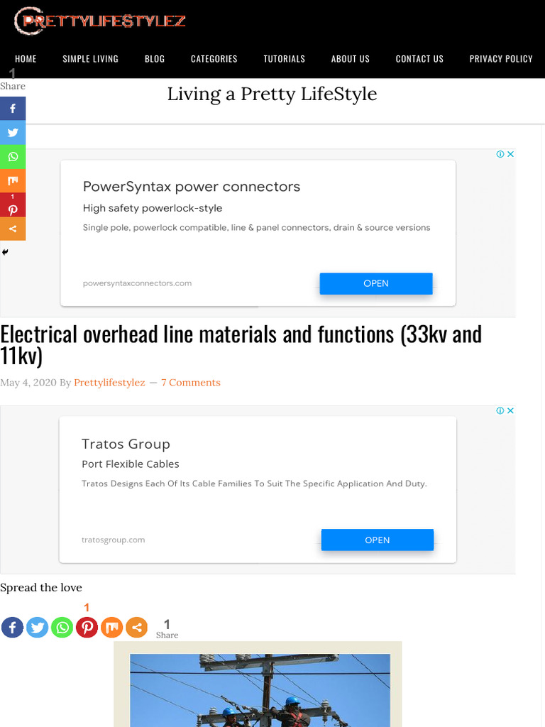 Electrical Overhead Line Materials and Functions (33kv and 11kv ...